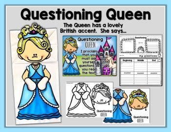 First Grade Reading Skills Questioning Puppet Poster Graphic Organizers