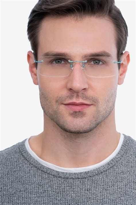 Evolve Next Level Blue Rimless Eyeglasses Eyebuydirect Eyeglasses