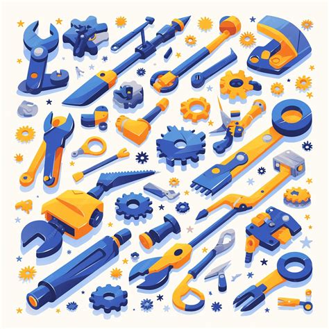 Tracing The Evolution Of Working Tools Premium Ai Generated Vector