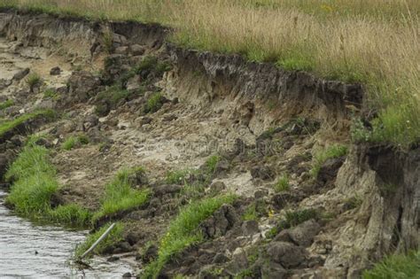 Erosion On The Bank Of A Meandering River Bug Stock Image Image Of