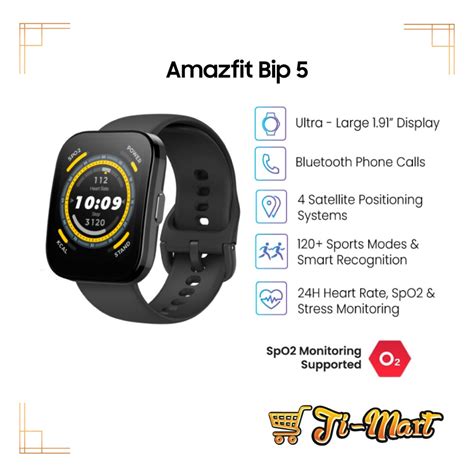 Amazfit Bip 5 Smart Watch With Ultra Big Screen And Gps A Huge Choice Of
