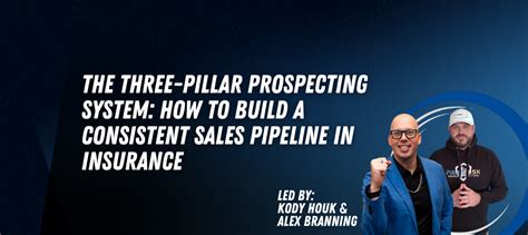 The Three Pillar Prospecting System How To Build A Consistent Sales