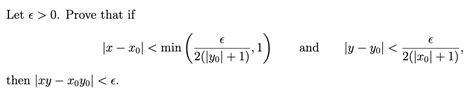 Solved Let ϵ 0 Prove that if xx0 Chegg com