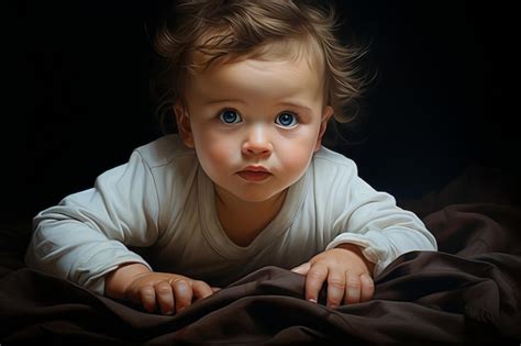 Premium AI Image Capturing The Image Of An Infant In Motion Generative AI