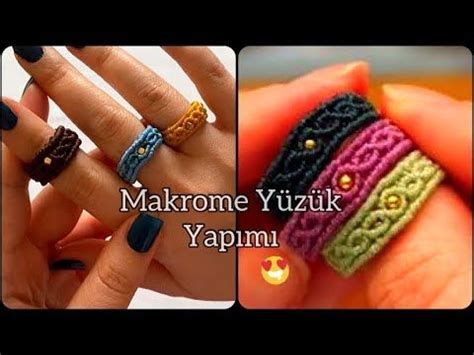 Kolay makrome yÜzÜk yapimi easy macrame ring tutorial Artofit