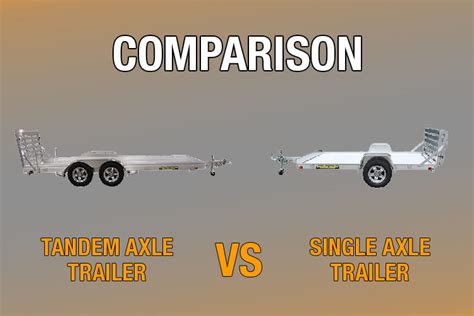 Tandem Vs Single Axle Trailer What Are The Differences Gmund Cars