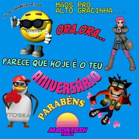 Pin De ρεรร0เɳɦα Em Memes Meme De Parabéns Meme Feliz Aniversário