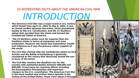 Ten Major Effects Of American Civil War Teaching Resources