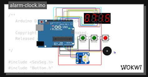 Alarm Clock Wokwi Esp32 Stm32 Arduino Simulator