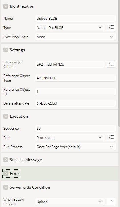 integrating azure blob storage into apex