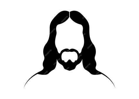 Black And White Clipart Of Jesus