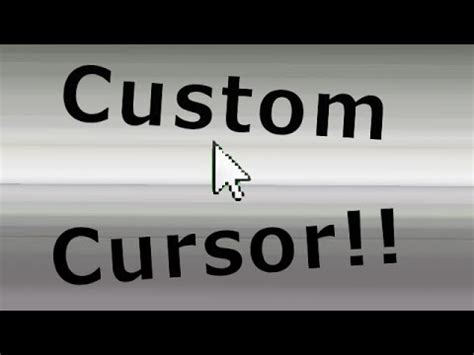 How To Get Custom Cursors Belaartof
