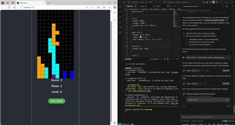Built My First Tetris Game In Reactjs In 15 Min With Windsurf Codeium And Claude 35 Sonnet
