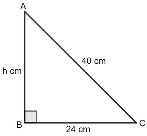 Find The Area Of The Right Angled Triangle With Hypotenuse Knowledgeboat