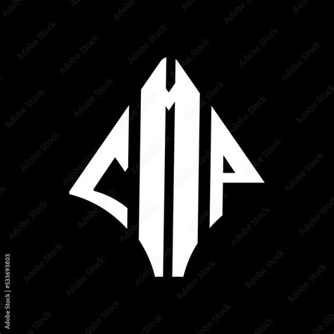 Cmp Letter Logo Design Cmp Modern Letter Logo With Black And White