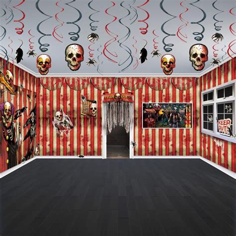 Halloween Horror Creepy Carnival Circus Party Scene Room Decorating Kit