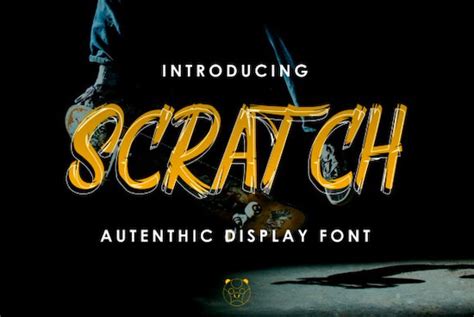 Scratch Font Fontspace Io
