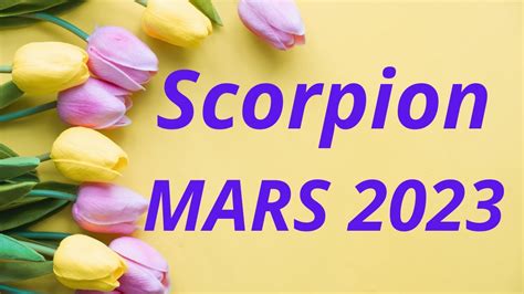 🦂scorpion Mars 2023🌸succès Et Reconnaissance 🌷 Youtube