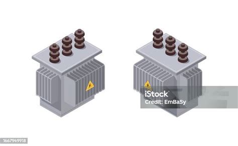 아이소메트릭 트랜스포머 전기 에너지 공장 벡터 일러스트레이션 3차원 형태에 대한 스톡 벡터 아트 및 기타 이미지 3차원 형태 건설 산업 공학 Istock