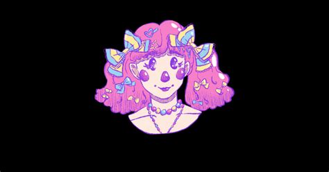 Decora Girl Portrait Sticker Decora Sticker Teepublic