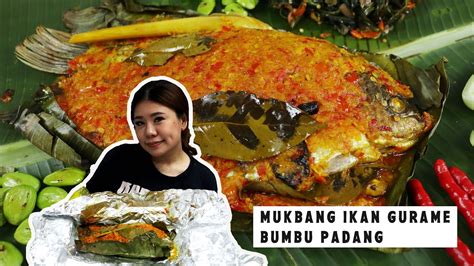 GIVEAWAY OVEN DAN MIXER MUKBANG IKAN GURAME BUMBU PADANG JUMBO YouTube