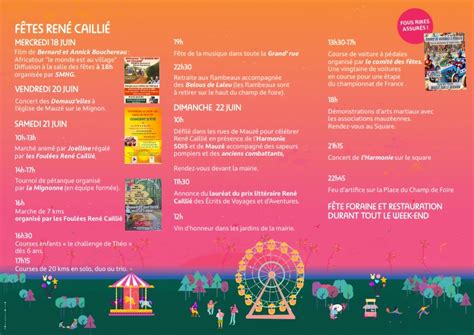 Fêtes René Caillié 2025 Sortir à Niort