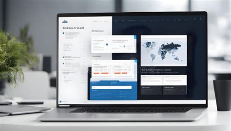 A Sleek Modern Workspace Featuring An Open Code Editor On A State Of