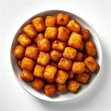 Tater Tots On A Beautiful Plategenerative Ai Stock Illustration