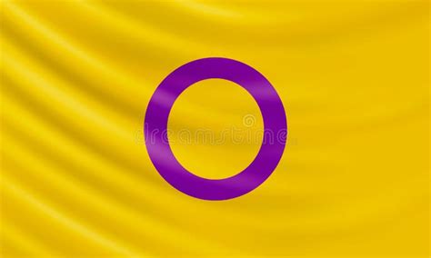 Background With Intersex Flag Vector Design Template For Intersex