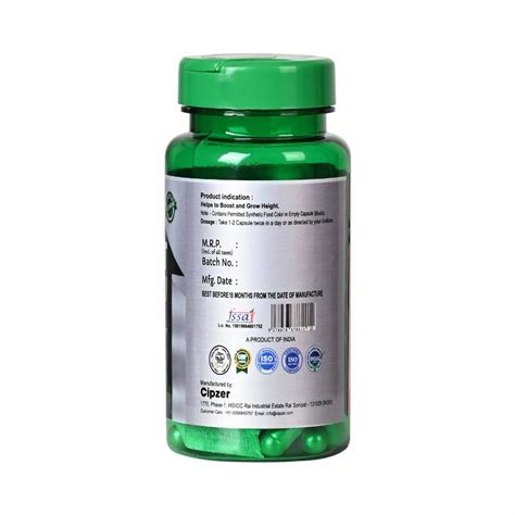 Height Growth Maximizer Packaging Size 60 Capsules At Rs 9038 Bottle