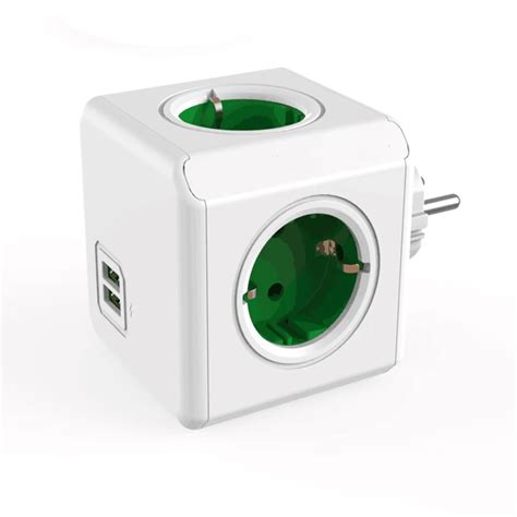 Smart Home Power Cube Socket EU Plug Outlets USB Ports Adapter Power Strip Extension Adapter
