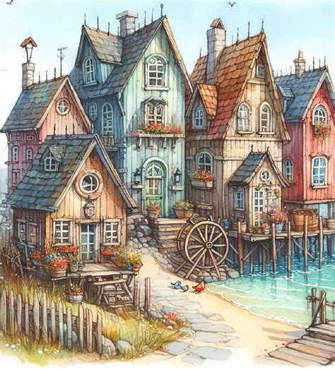 Solve Seaside Cottages Jigsaw Puzzle Online With 72 Pieces