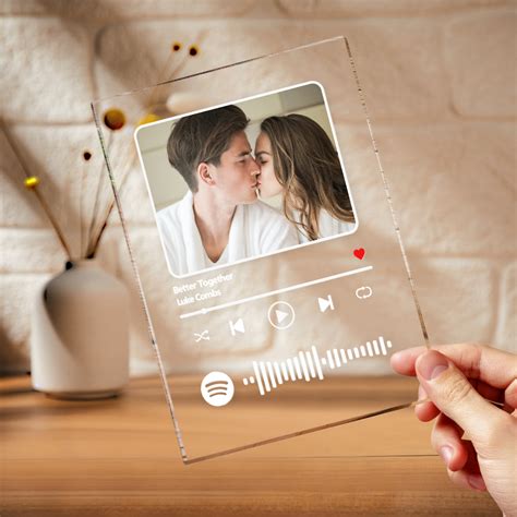 Scannable Custom Spotify Code Lamp Acrylic Music Plaque Night Light