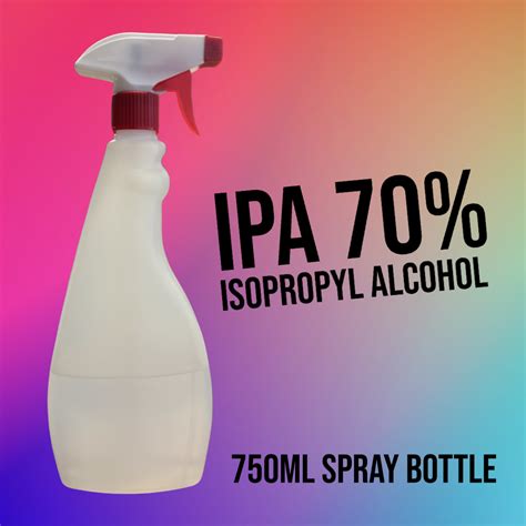 70 Isopropyl Alcohol Spray Bottle Ipa For Mycology 750ml Mycopunks