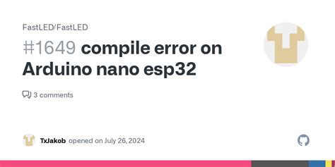 Compile Error On Arduino Nano Esp32 · Issue 1649 · Fastledfastled