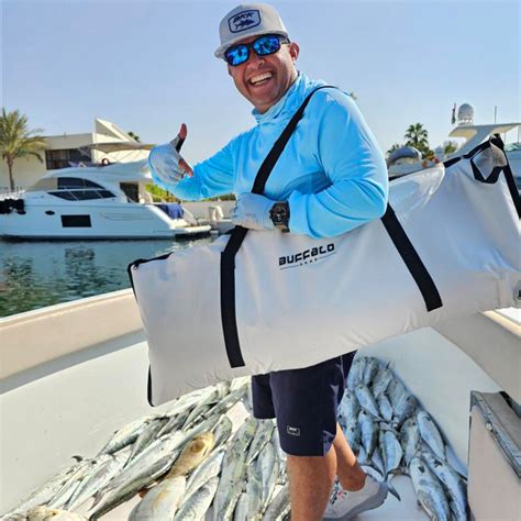 Buffalo Gear Fish Cooler Bag Long Lasting Ice Retention And Foldable