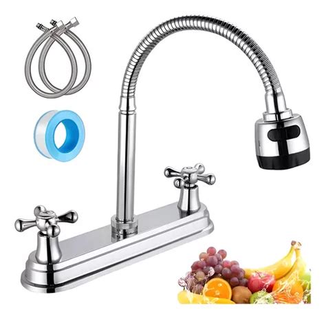 Grifo Llave Mezclador Double Command Fregadero Cocina Modo Color