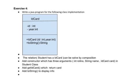 Solved Exercise 4 • Write A Java Program For The Following