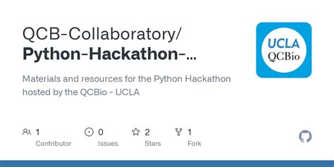 Github Qcb Collaboratorypython Hackathon Winter2018 Materials And