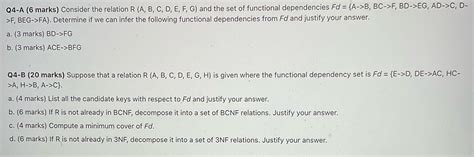 Solved Q4 A 6 Marks Consider The Relation R A Solutioninn