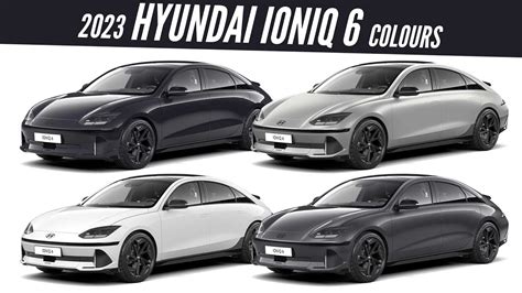 2023 Hyundai Ioniq 6 First Edition All Color Options Images Autobics Youtube