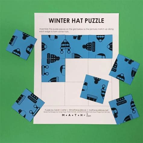 Snowflake Puzzle Math Love