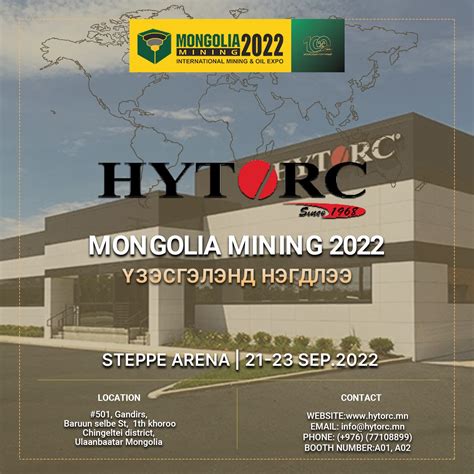 Mongolia Mining Mongolia Mining 2022 Олон улсын уул уурхай газрын тосны үзэсгэлэнд Hytorc