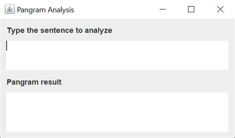 Java Checking A Sentence If It Is A Pangram By Using A Jframe Stack Overflow