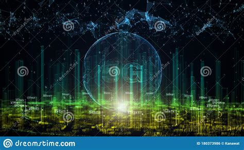 5g In Digital City Technology Network Data Connection Digital Network And Cyber Security Stock
