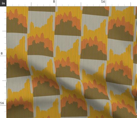 Rusty Corrigated Iron Fabric Spoonflower