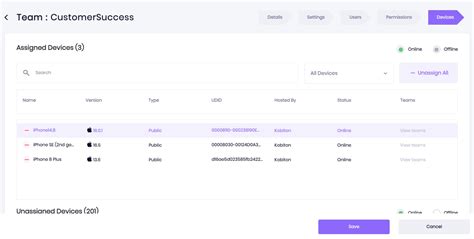 Manage Team Devices Kobiton Docs