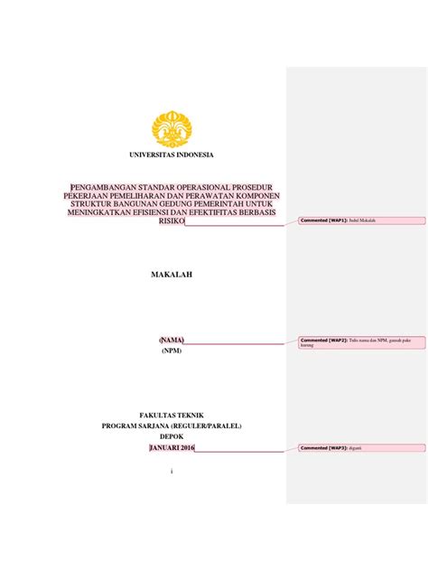 Format Makalah Ui