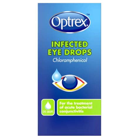 Optrex Infected Eye Drops 10ml For Treatment Of Acute Bacterial