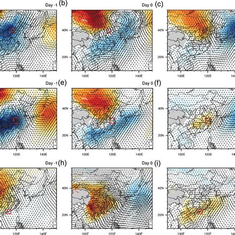 Sea Level Pressure SLP Shadings And Wind Vectors Anomalies In